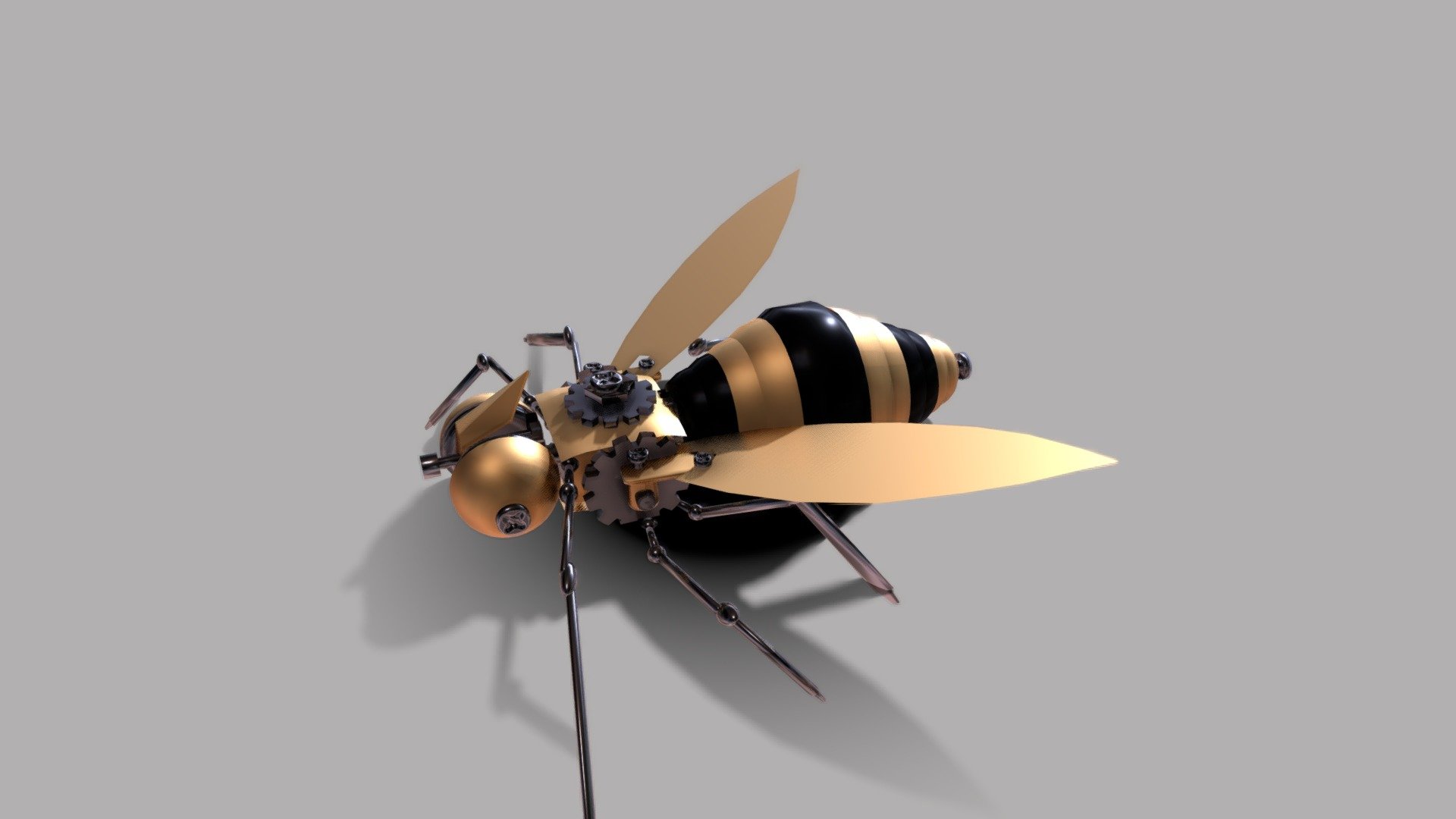 Steampunk bee - 3D model by nissiraah777 [9503f1f] - Sketchfab