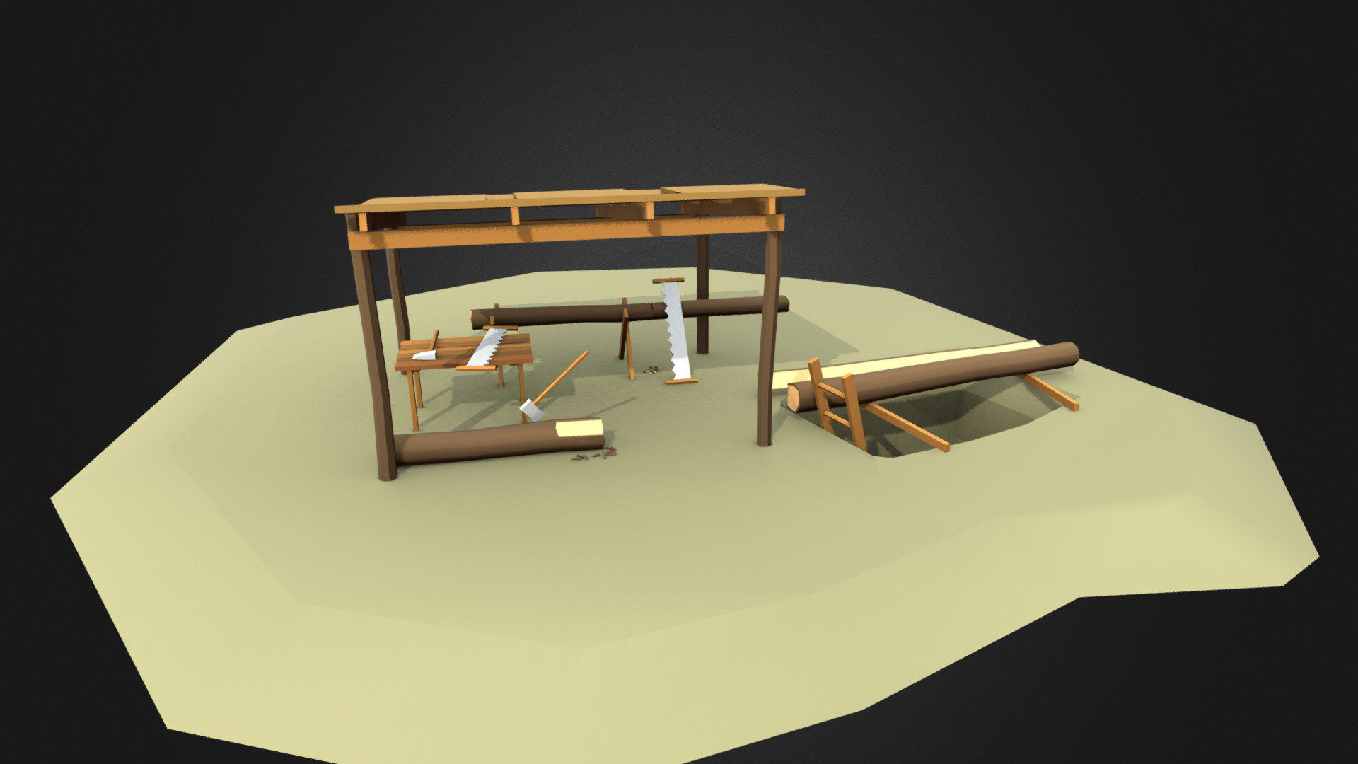 Woodcutter - Download Free 3D model by David (@david11) [9504213 ...