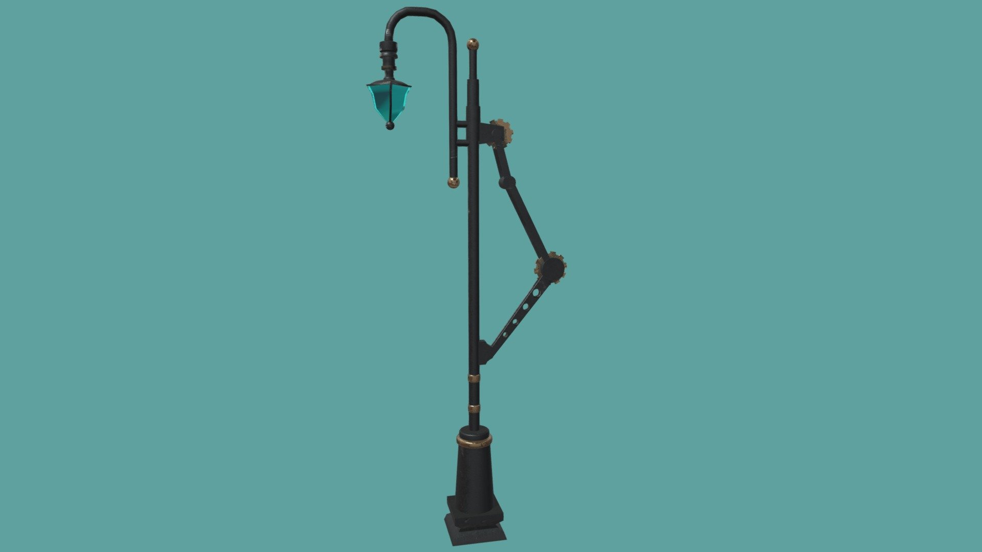 Steam Punk Lamp Post - Download Free 3D model by Bucks (@Its_Bucks ...
