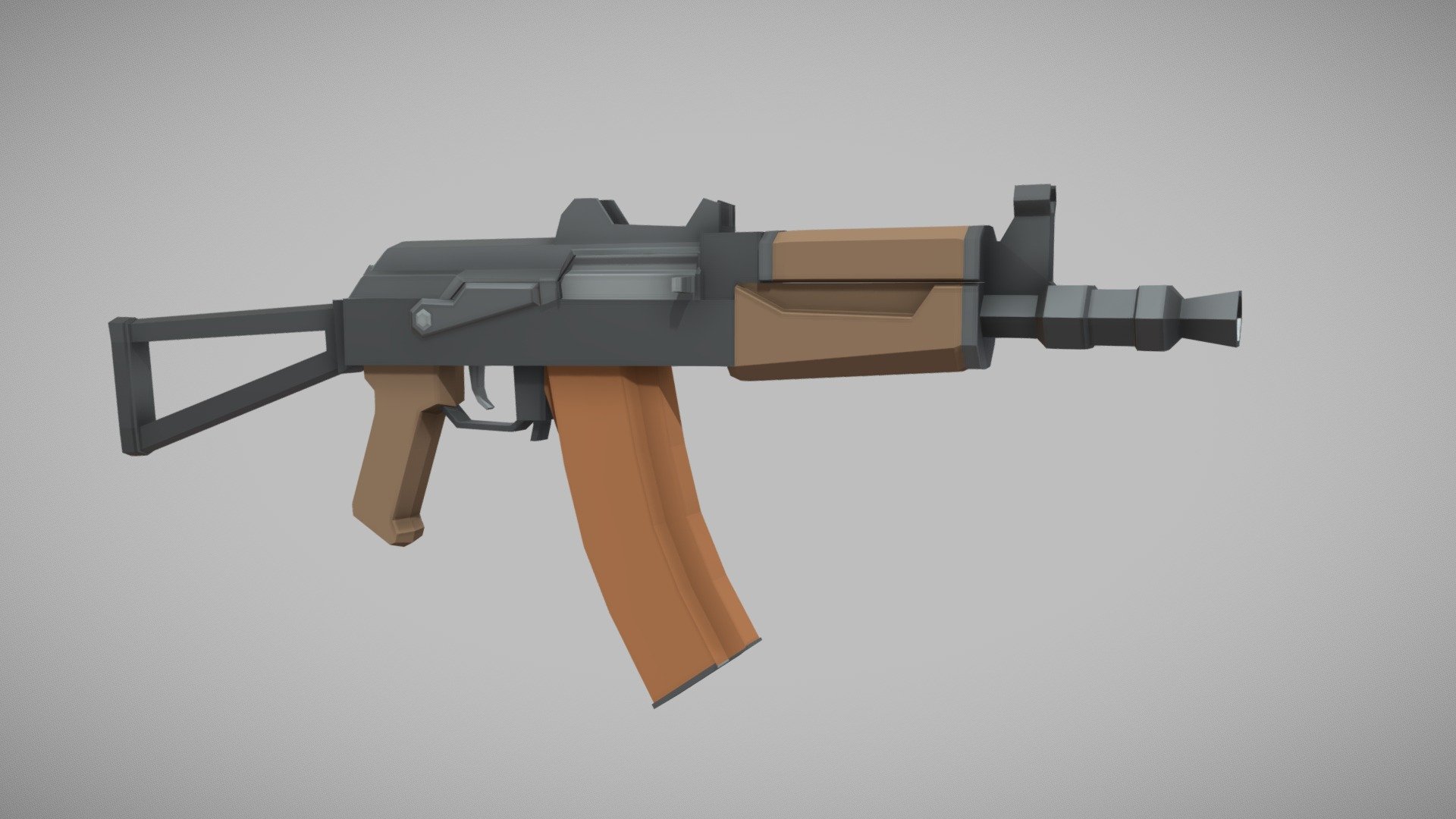 Low-Poly AKS-74U - Download Free 3D model by redraptor (@makbuk4 ...