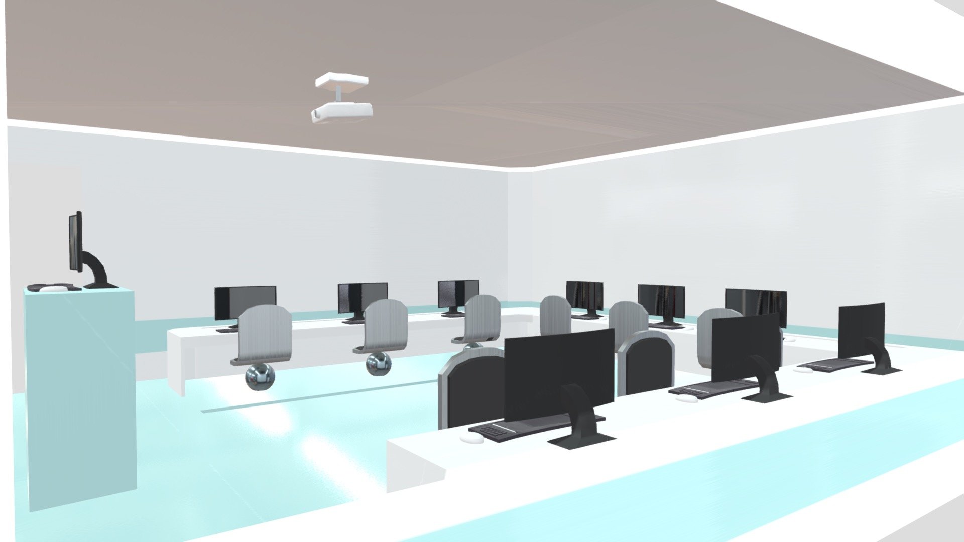 classroom updated - 3D model by ehuante [9506eff] - Sketchfab