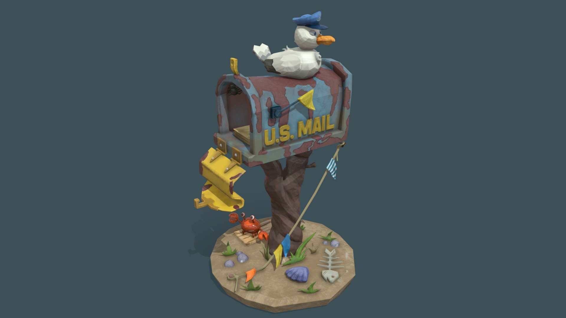 US MAIL - 3D model by Brian Seoane (@dgrafi.seoane) [950c457] - Sketchfab