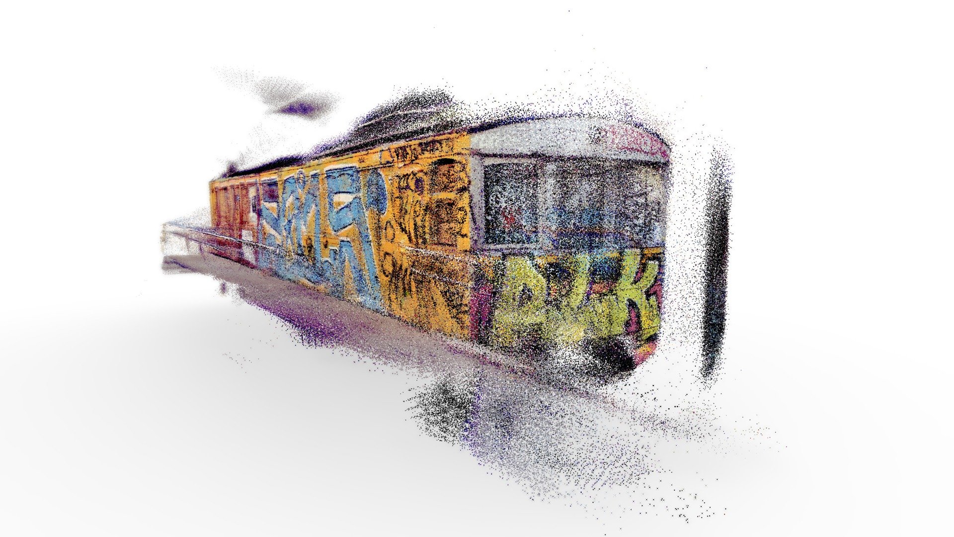 Street Art Train - 3D model by Shibu (@shibuyamartin) [950dded] - Sketchfab