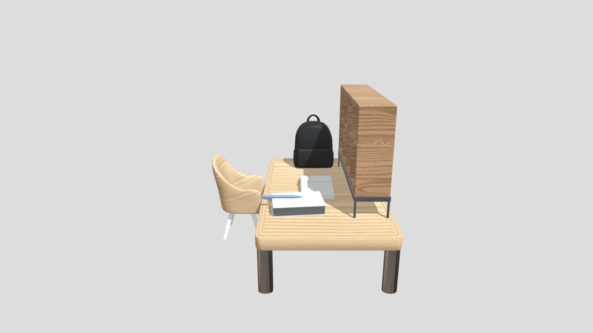 Study Table - Download Free 3D model by Anshuman Nagar ...