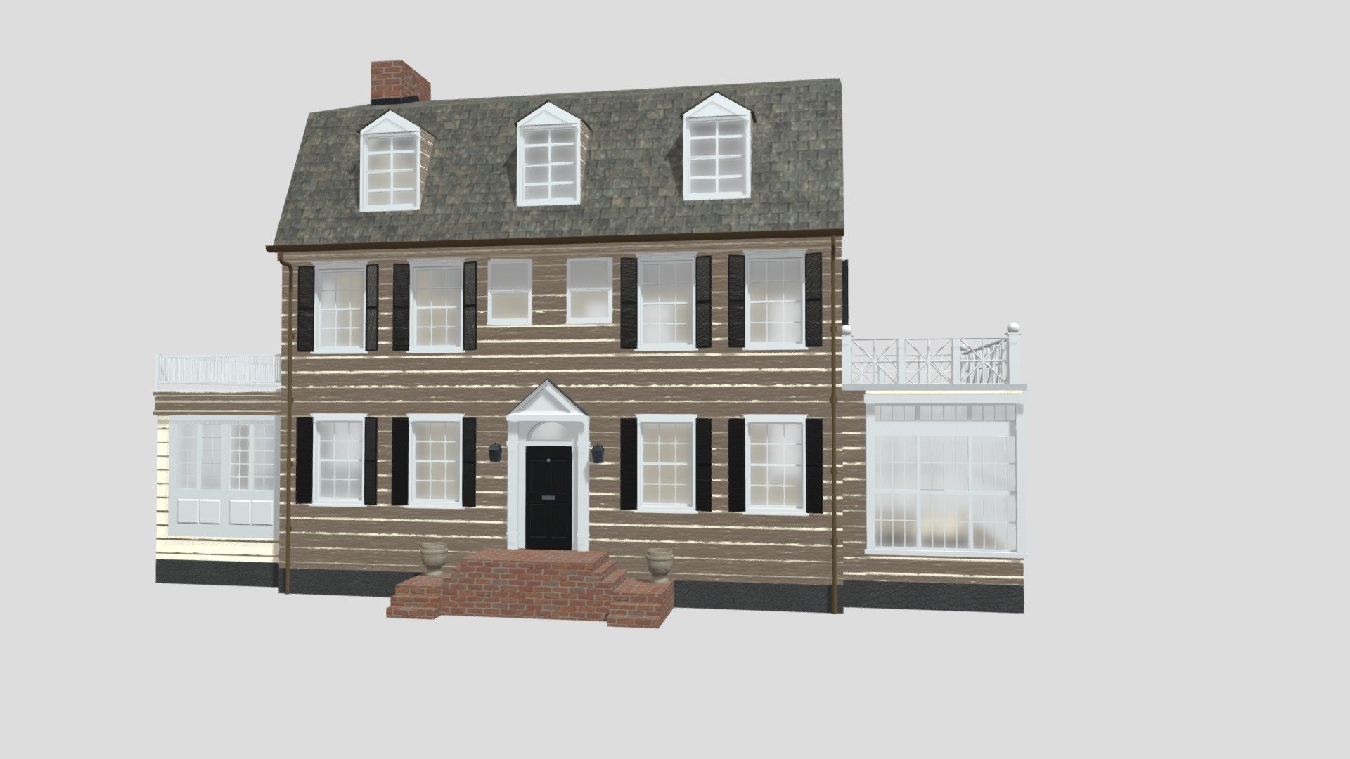 Horror film houses - Amityville - Download Free 3D model by A9908244 ...