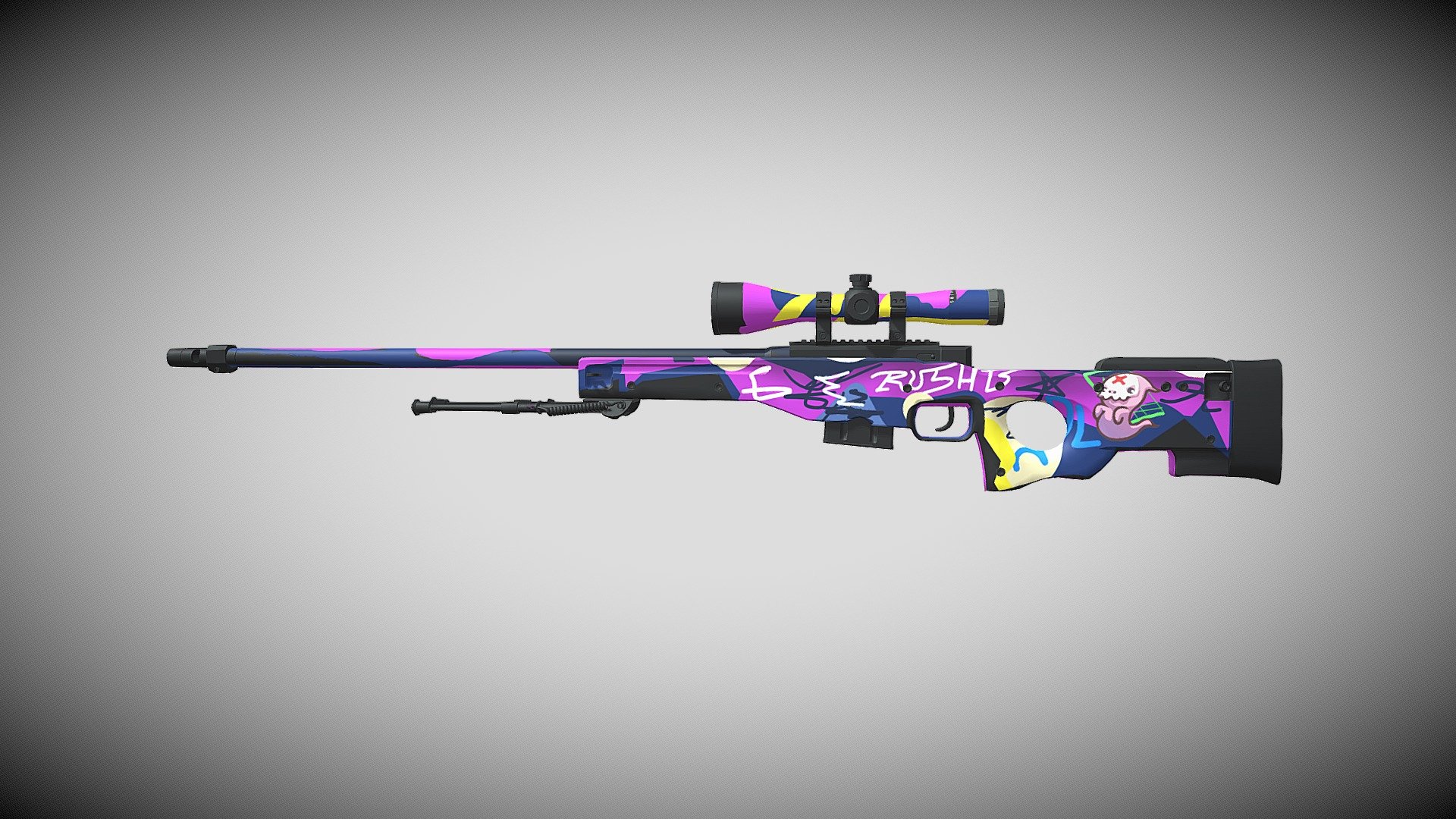 AWP spray - 3D model by DimasWero [9511284] - Sketchfab