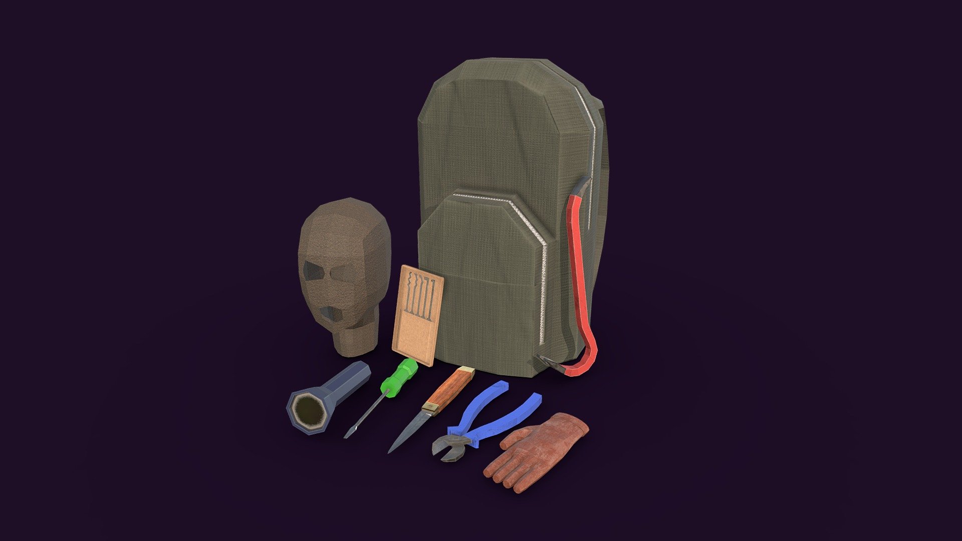 Lowpoly Robber Pack - Download Free 3D model by USBEN [9512aba] - Sketchfab
