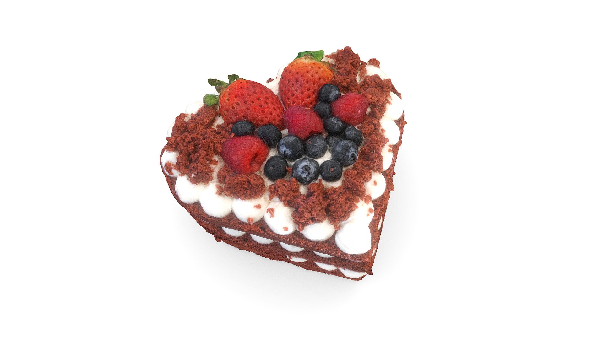 Red velvet cake - Download Free 3D model by axonite [9512b78] - Sketchfab