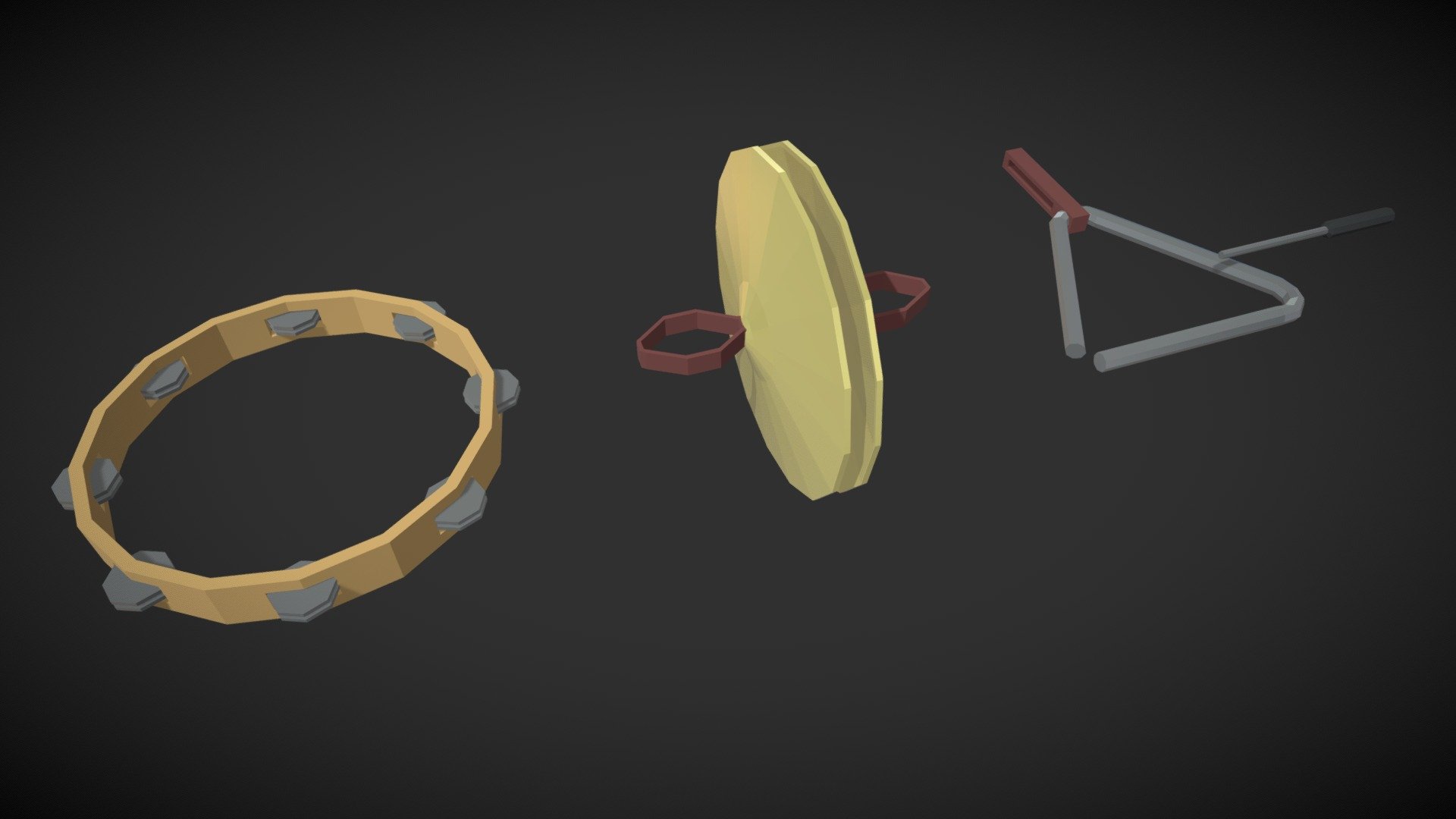 Lowpoly Simple Instrument Set - Buy Royalty Free 3D model by Blumbum ...