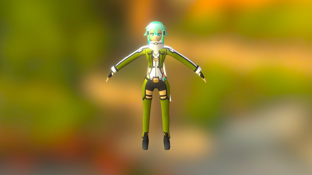 SAO2G-シノン Shinon - 3D model by nataki9x [95145bb] - Sketchfab