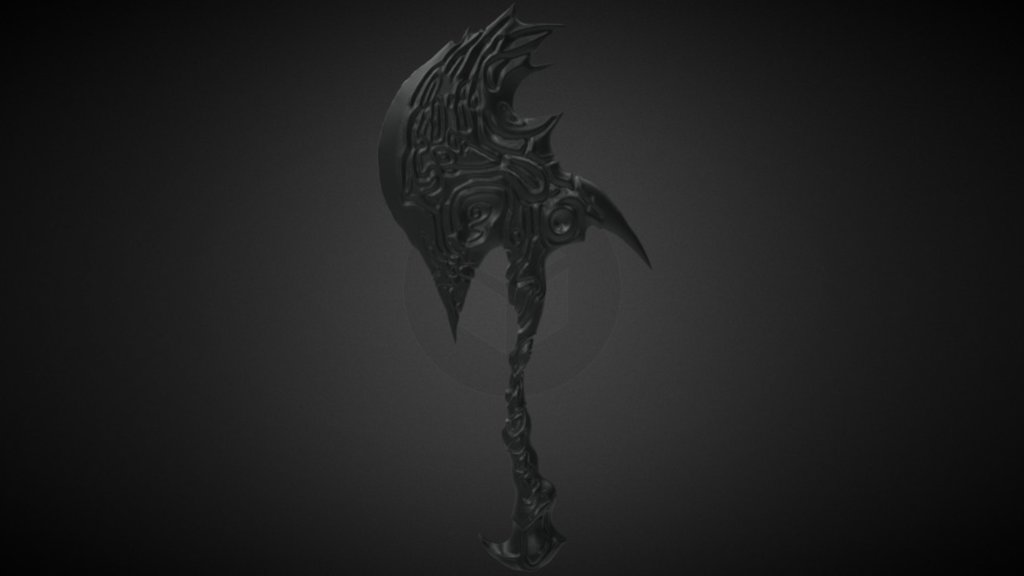 Twisted Shadow Axe - 3D model by Mark T. Forsyth (@marktforsyth ...
