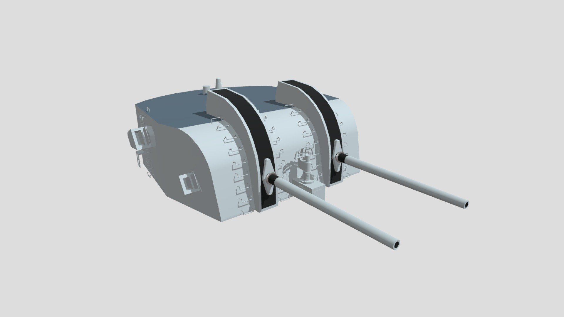 American Dual 6''/47 Mk 16 DP Naval Gun - 3D model by Admiral Bofors ...