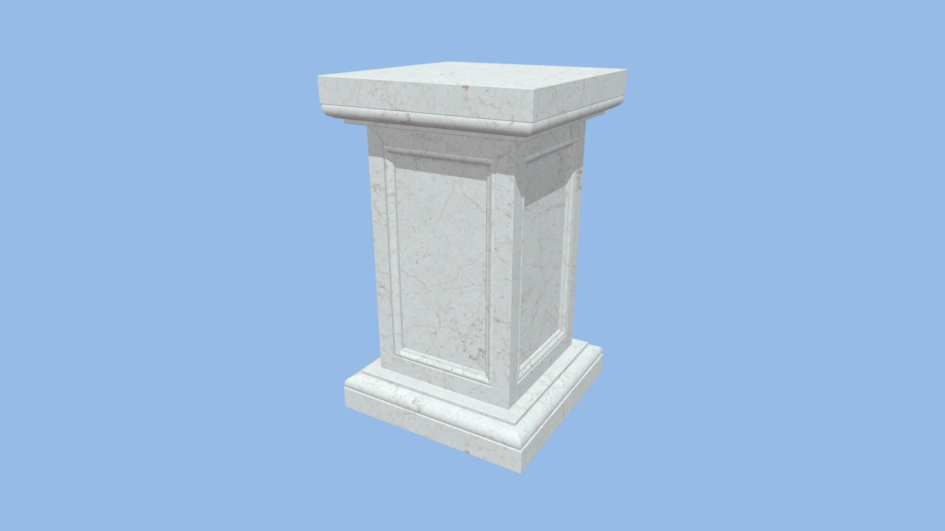 Marble pedestal - 3D model by techniky_3d_animace [951b160] - Sketchfab