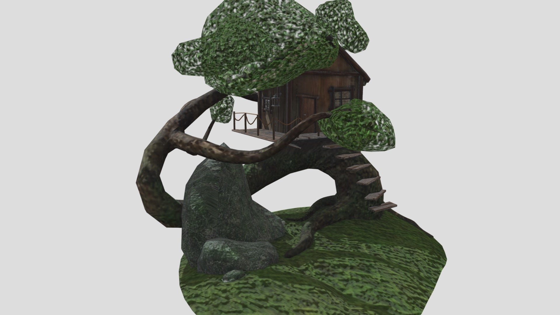 TreeHouse Textured - 3D model by Luniyo [951c04e] - Sketchfab