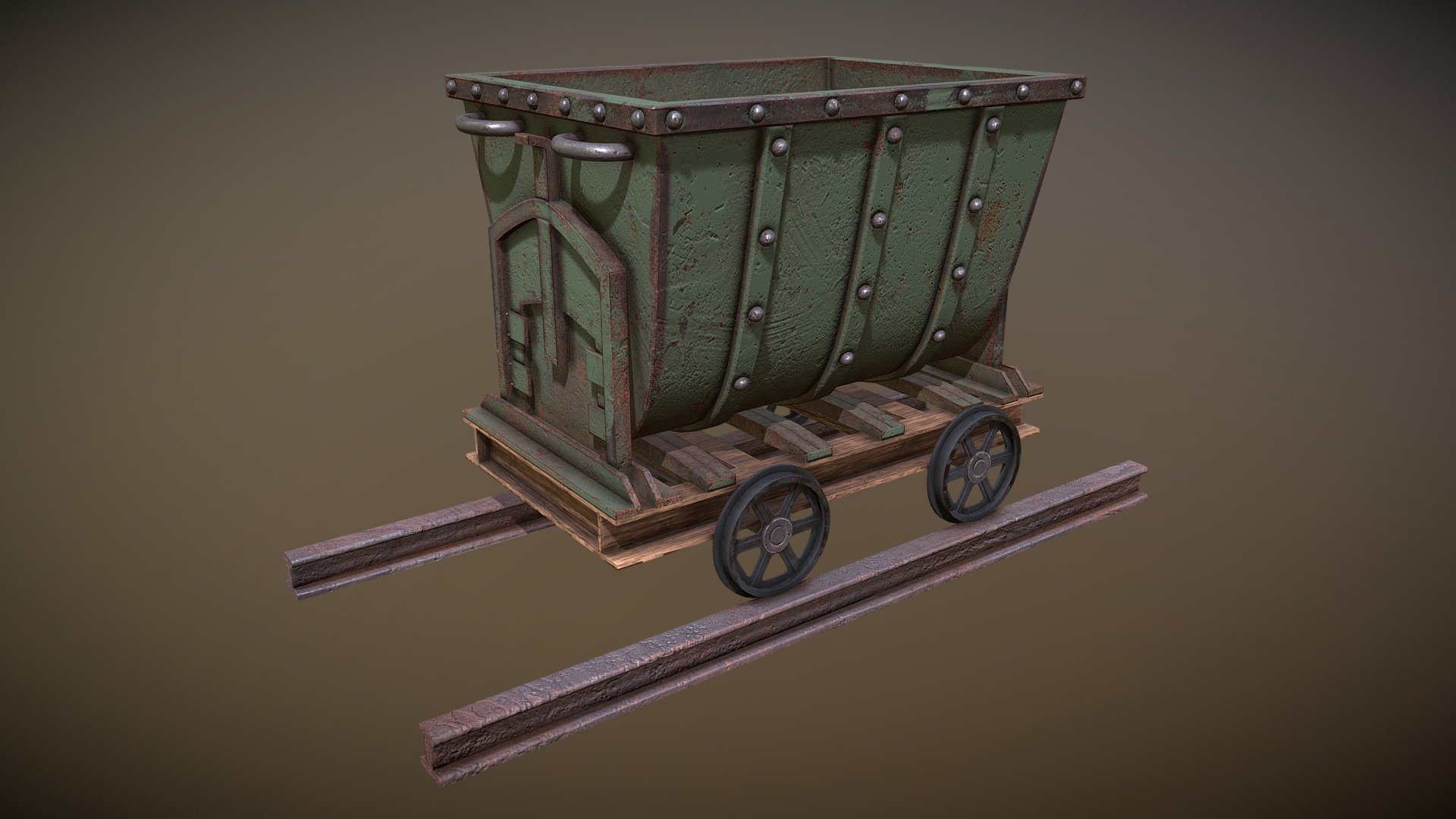 Mining Cart - 3D model by laurenthamaoui [951eb12] - Sketchfab