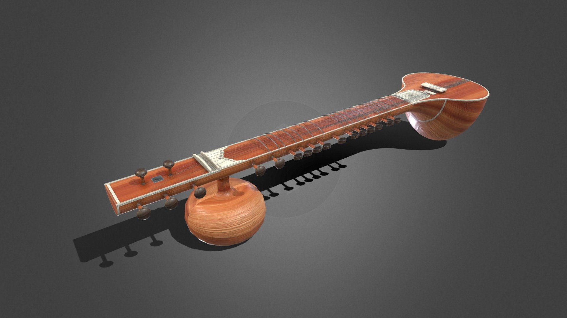 Sitar - 3D model by R1CH4RD [951f41e] - Sketchfab
