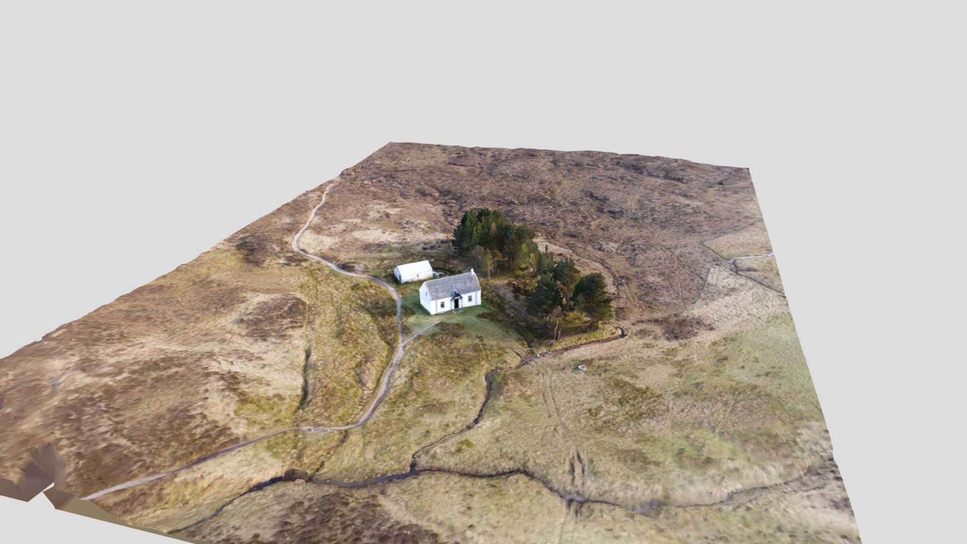 Wee White Cottage, Glen Coe, Scotland - Download Free 3D model by ...