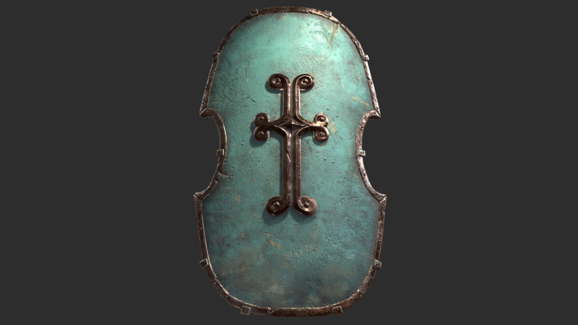 Frankish Style Shield - Buy Royalty Free 3D model by Austin Hauger ...