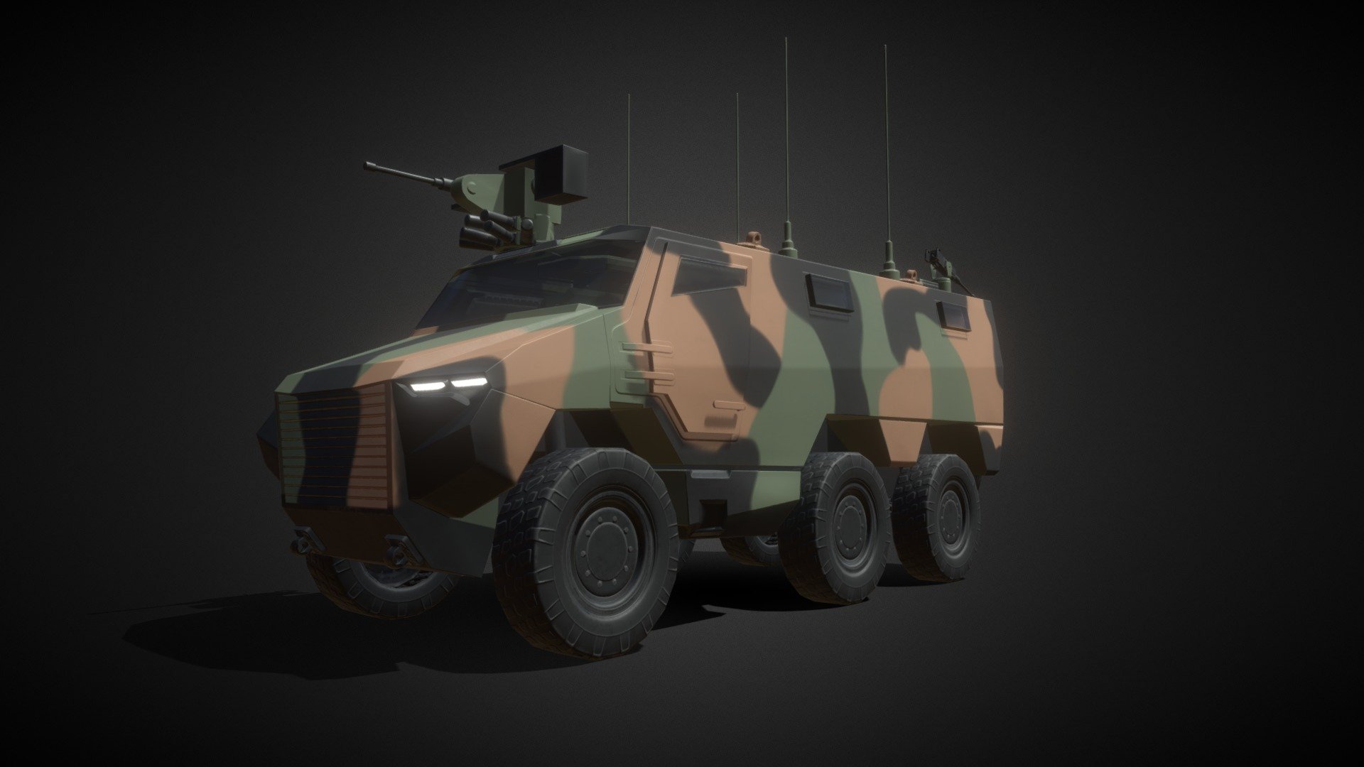 VBMR Griffon - Camouflage Clean - Low Poly - Buy Royalty Free 3D model ...