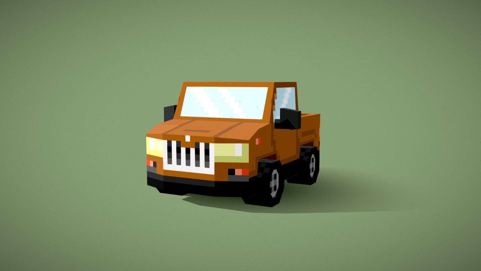 Low-Poly Pickup - 3D model by MECHANTmartin [95223c9] - Sketchfab