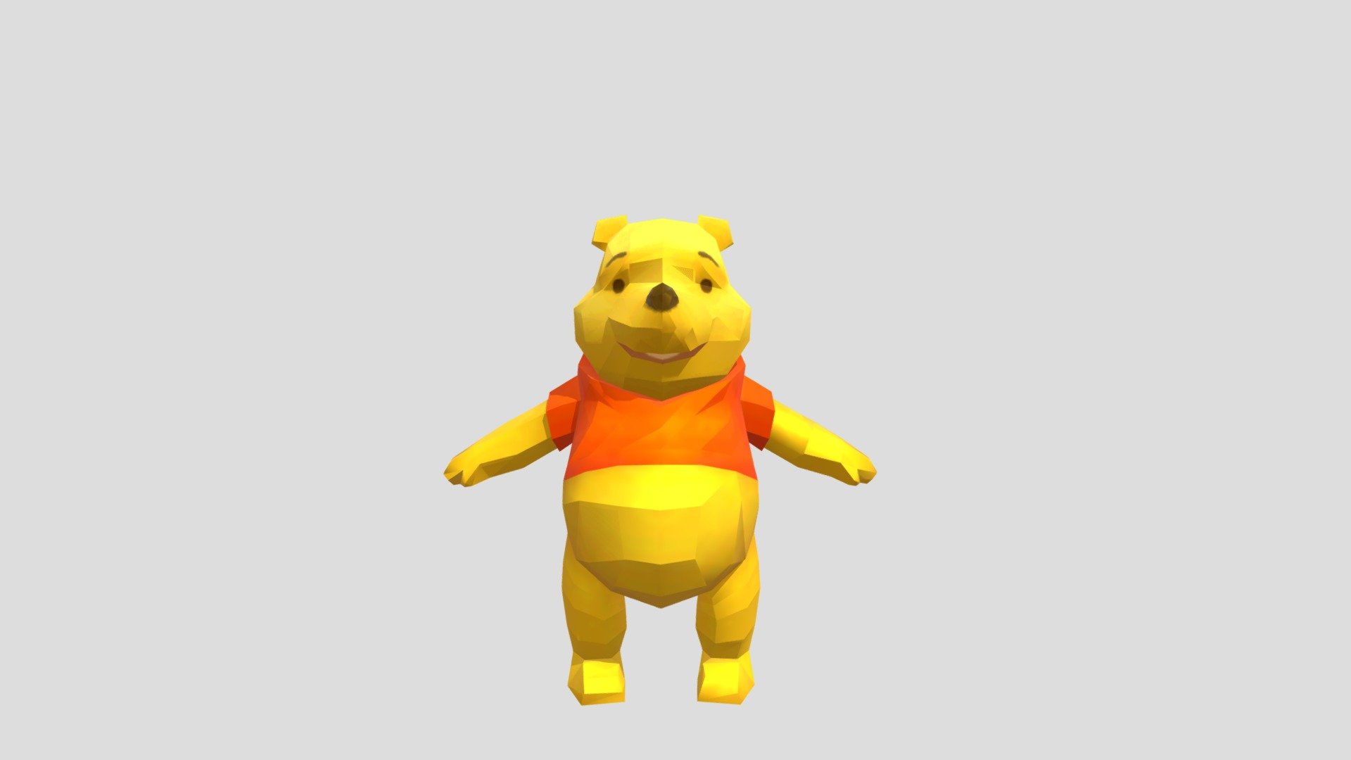 winnie the pooh Disney friends version - Download Free 3D model by ...