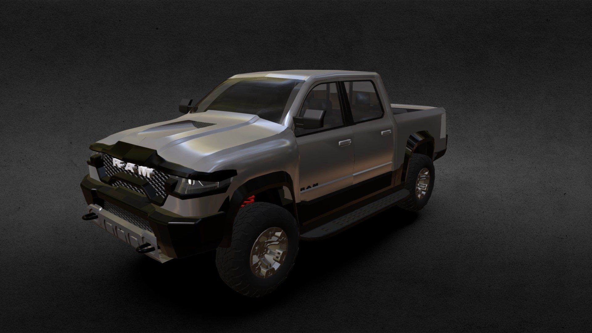 RAM 1500 REBEL CAR - 3D model by 3DArtvividMotion Artist (@Pravin-9271 ...