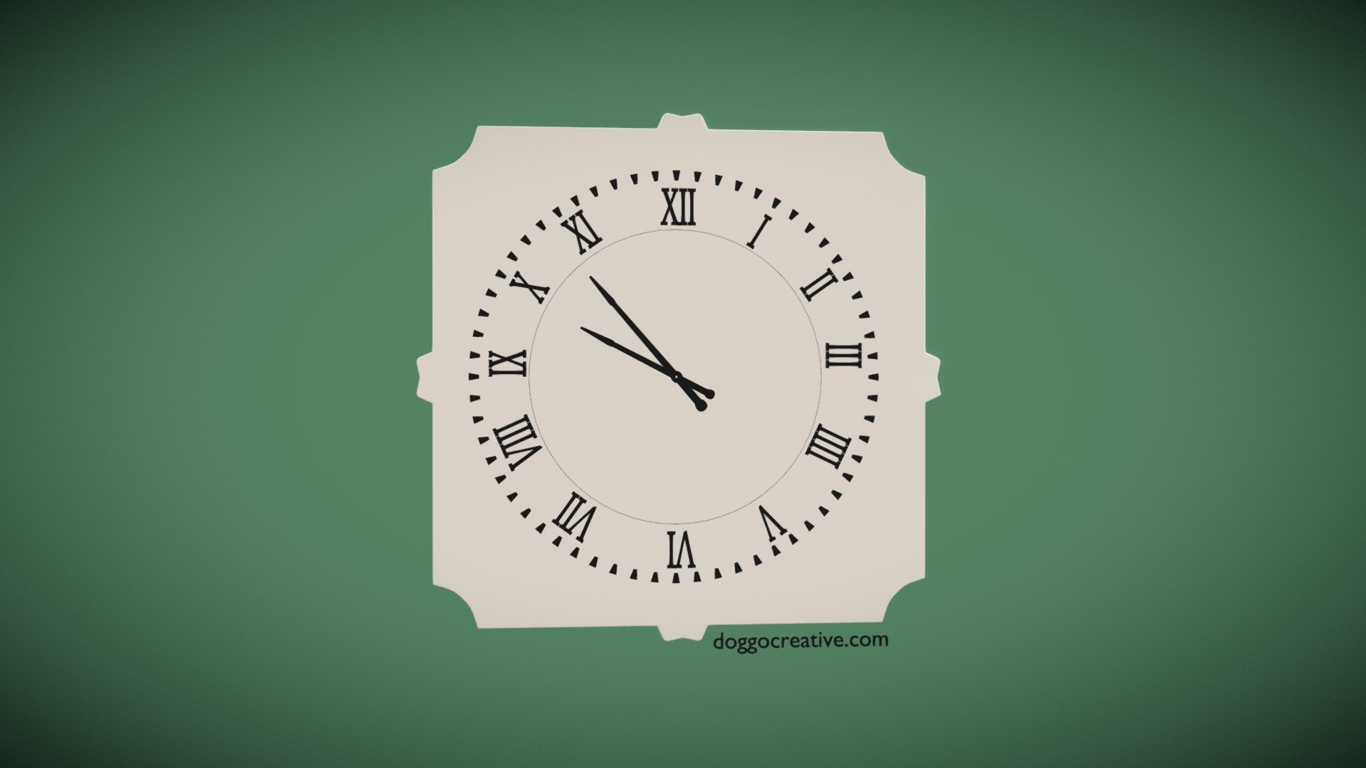 Animated Elegant Vintage Clock - Download Free 3D model by ...