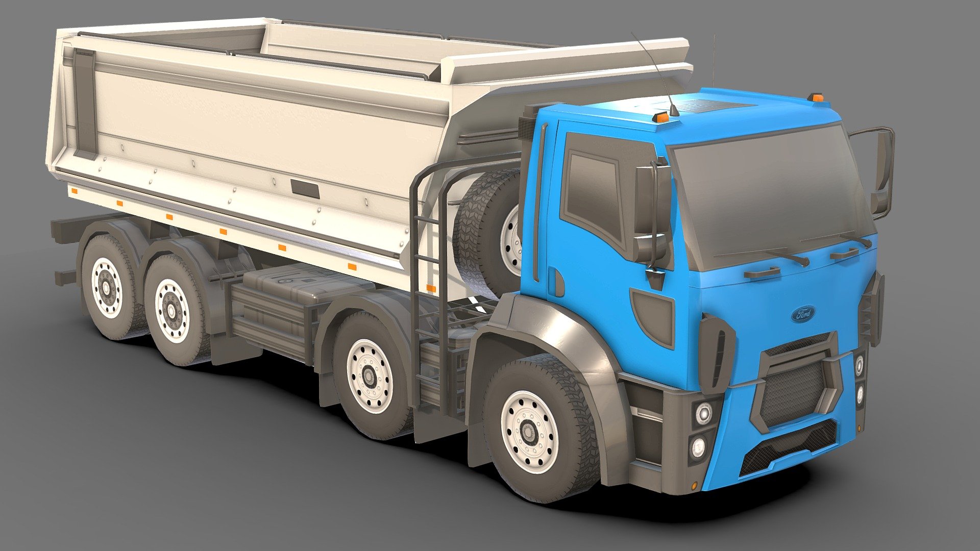 Low-poly Ford Trucks 4142D 3D Model - 3D model by Sidra (@Sidramax ...