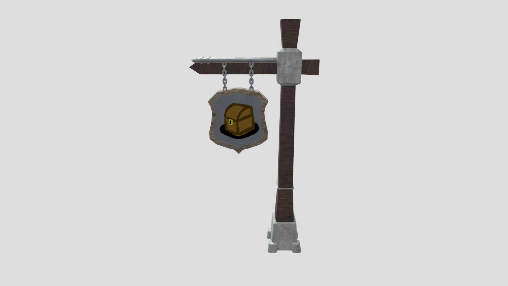 Medieval sign post - 3D model by Shlime8 [9527ec8] - Sketchfab