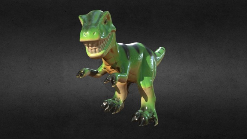 T-Rex Toy - Download Free 3D model by Brad Short (@dbshort) [9528f4a ...