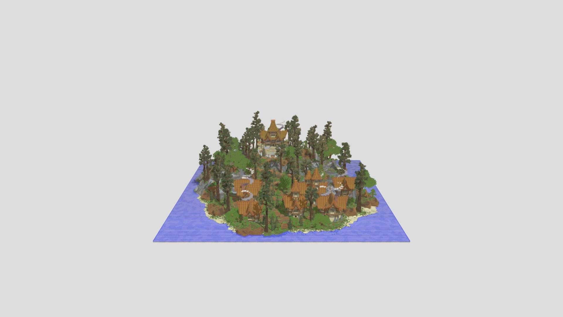 Beautiful hub on water - 3D model by premadesetups [9529a21] - Sketchfab
