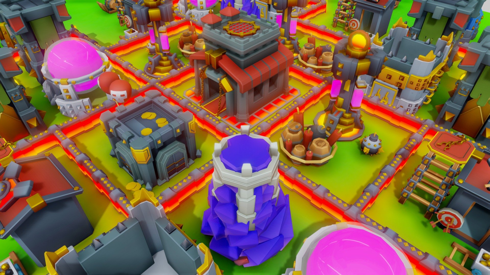 coc base - Download Free 3D model by golukumar (@mortalityrexotable ...