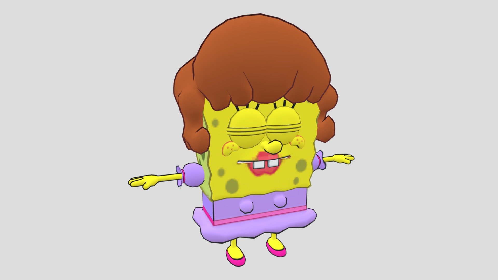 TSCP - SpongeBob Girly TeenGirl - Download Free 3D model by SMF ...