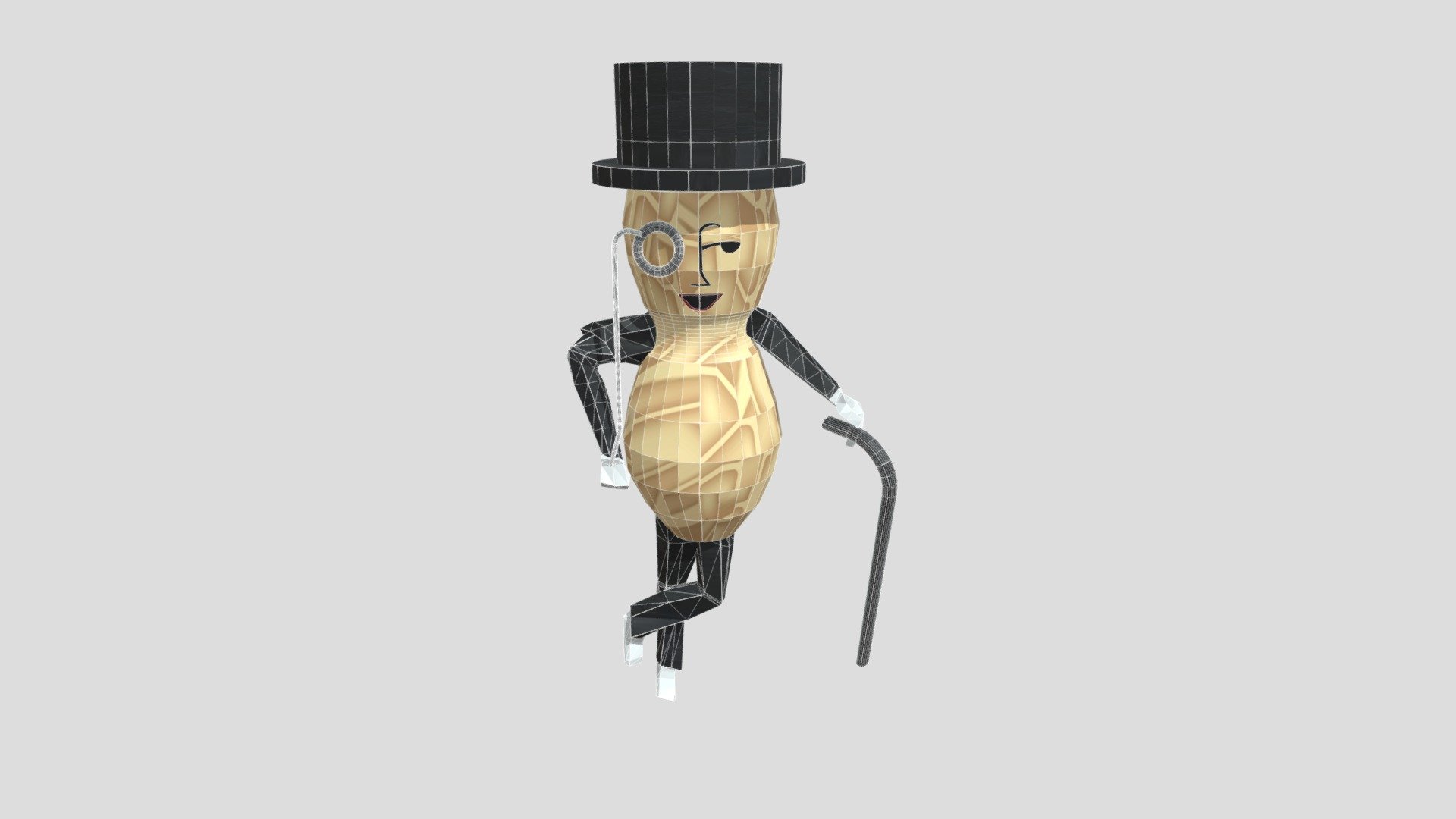 MR. PEANUT - Download Free 3D model by shirlanne [952ff65] - Sketchfab