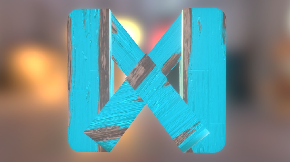 Realistic Old Painted Wood 1 Cyan - 3D model by mezanix [9530ccd ...