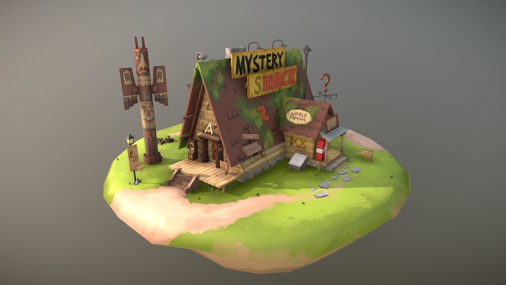 Gravity Falls - A 3D model collection by Mick_Swagger - Sketchfab