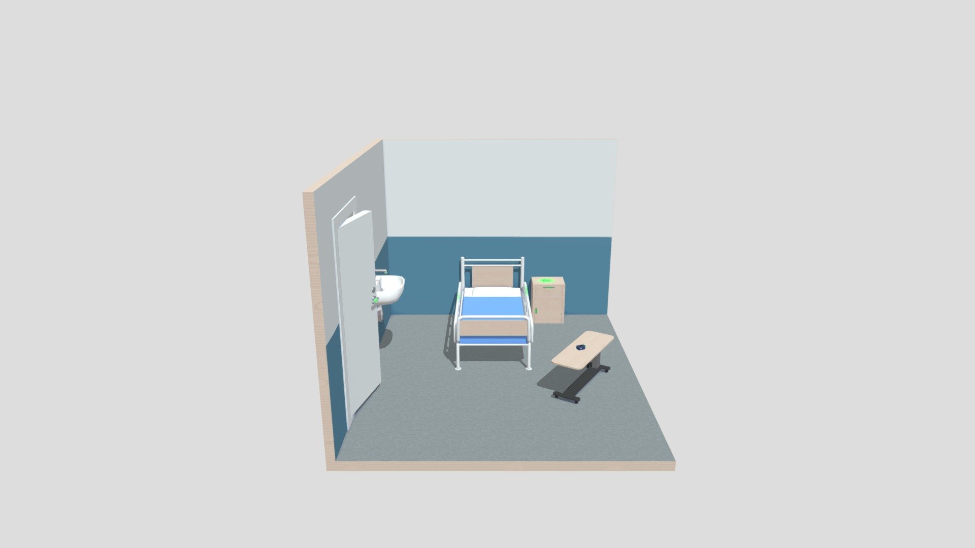 HospitalRoom_Animated - 3D model by mariakubberod [9532ee7] - Sketchfab