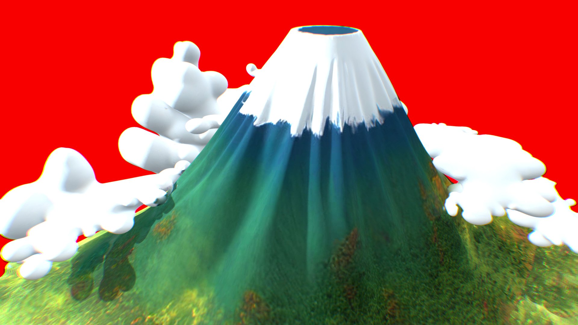 Isometric Mount Fuji Diorama - Download Free 3D model by ARTEL_3D ...