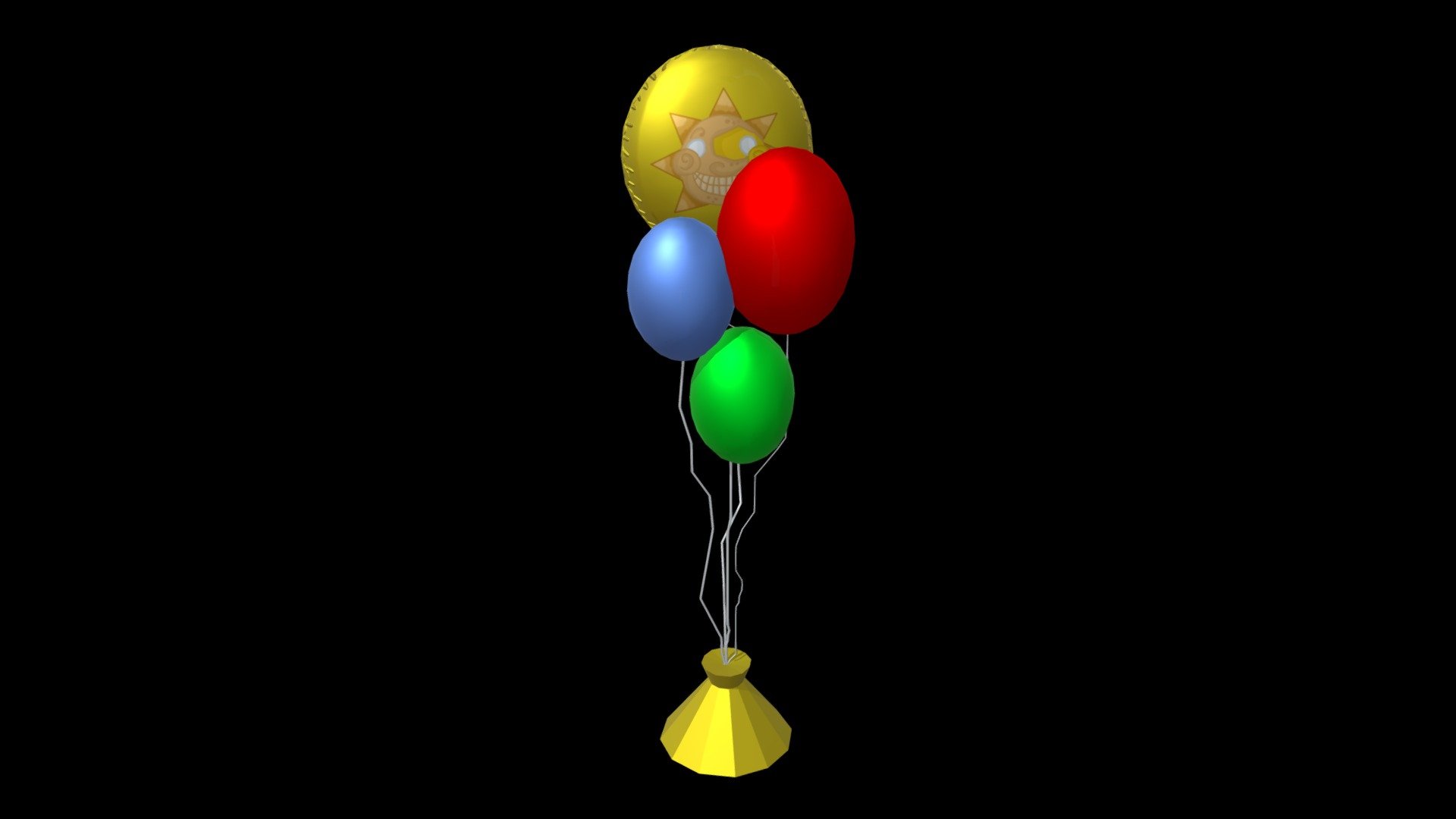 Balloons fbx - 3D model by FLAMESHEAVEN [9534340] - Sketchfab