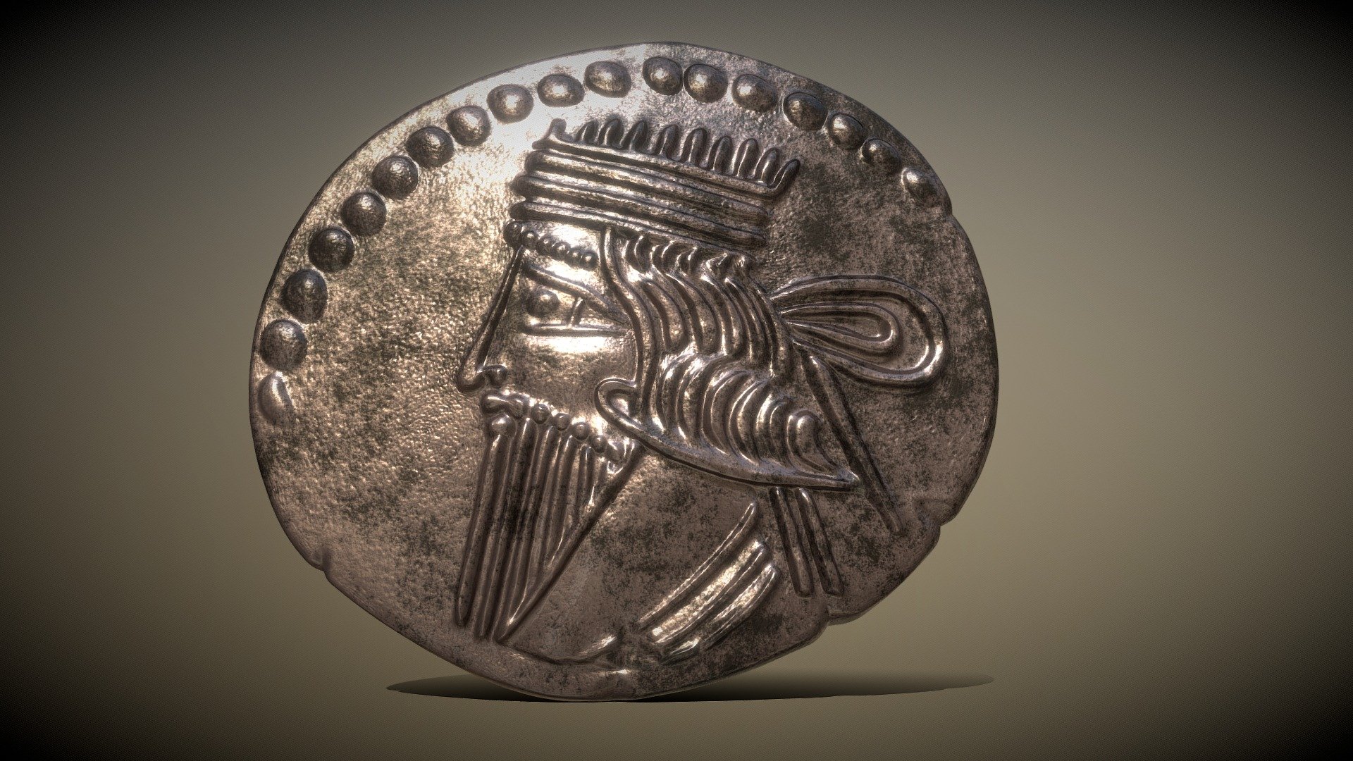 Parthian Kingdom Arsaces XLI coin - Buy Royalty Free 3D model by ...