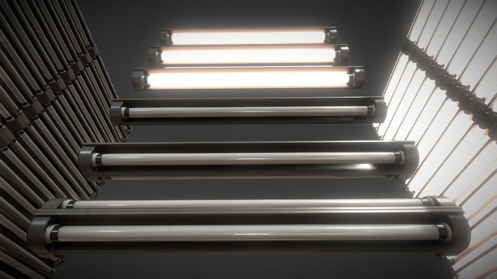 Neon-fluorescent-lamp 3D models - Sketchfab