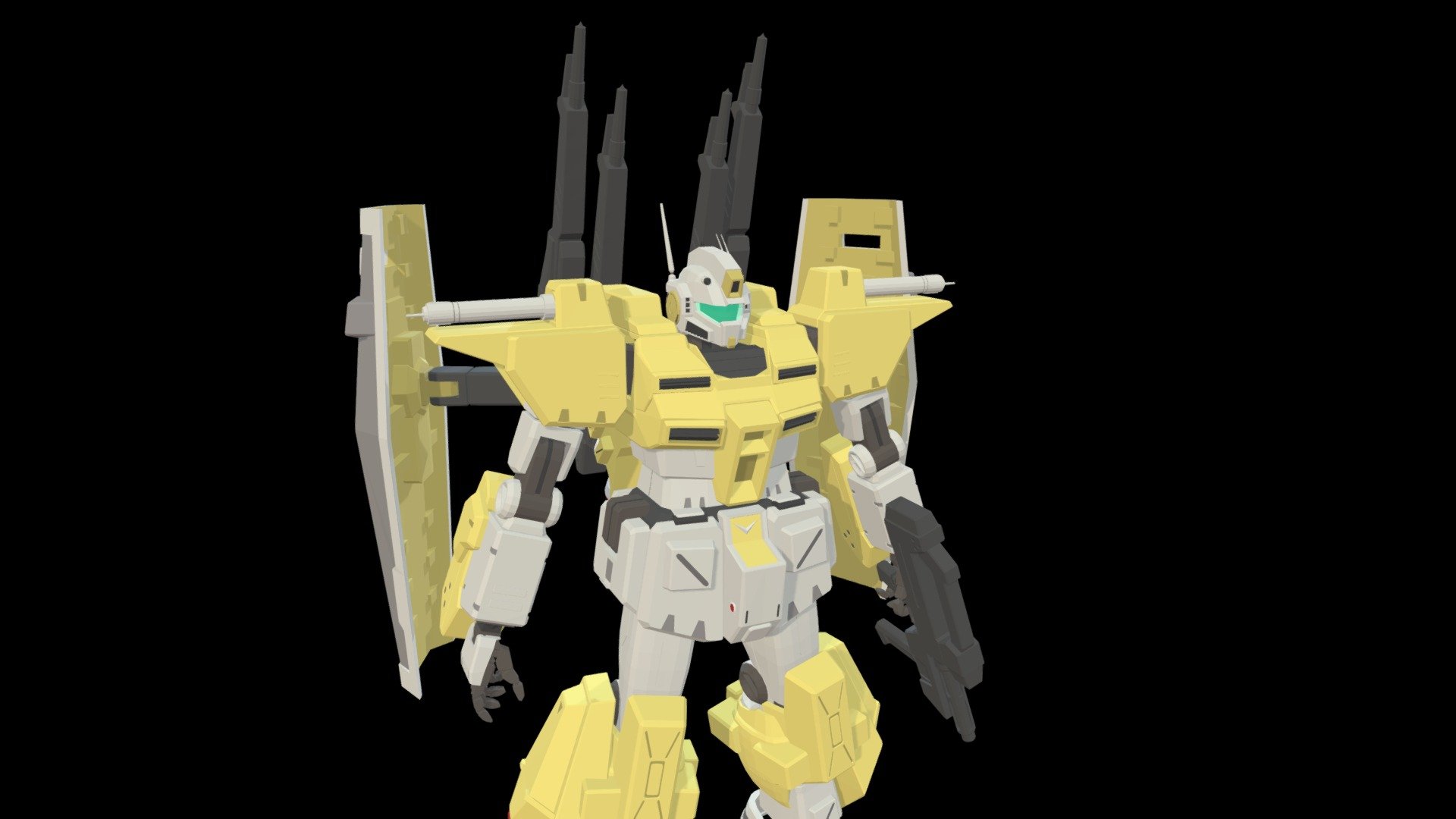 Gundam Build Fighters TRY - GM Cardigan - Buy Royalty Free 3D model by ...