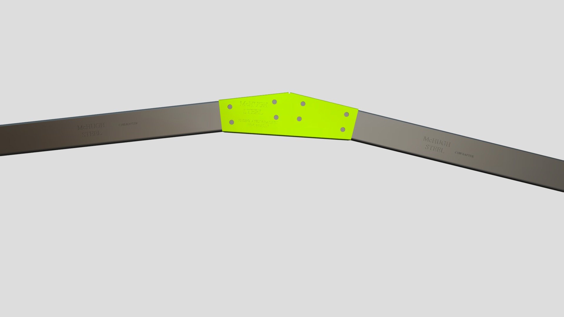 DWG085 C340 10 Deg Apex Bracket MCHUGH STEEL - 3D model by mchughsteel ...