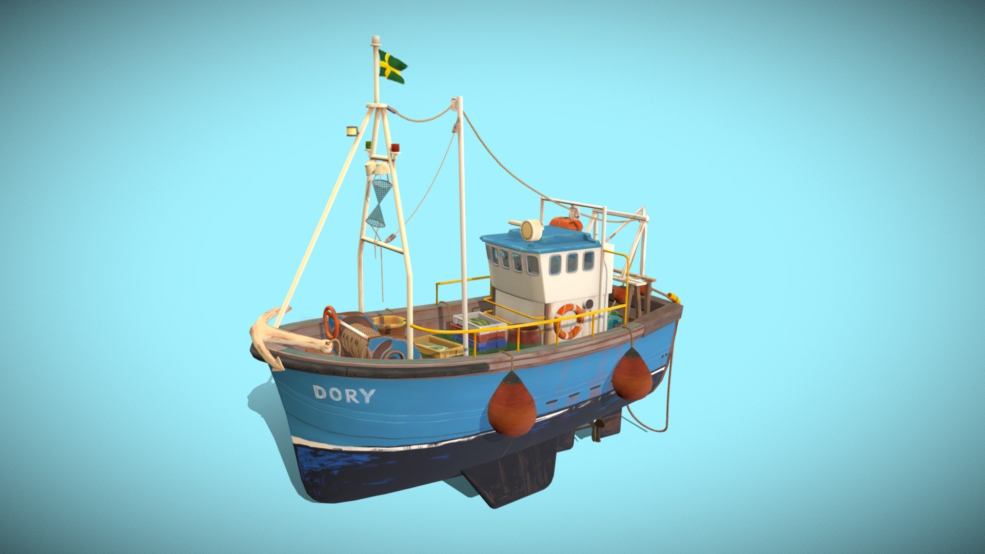 Fishing Boat Stylized - Buy Royalty Free 3D model by tabacaru.mvlad ...
