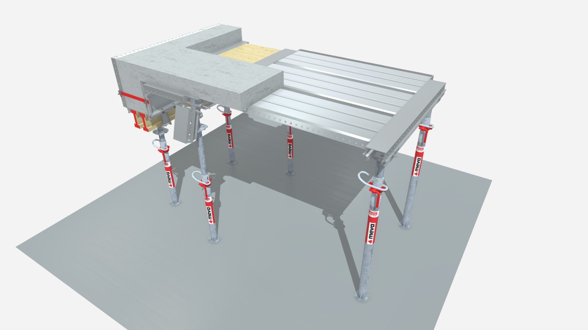 MEVA MonoDec Cofragem para lajes + Escoras EuMax - 3D model by MEVA ...