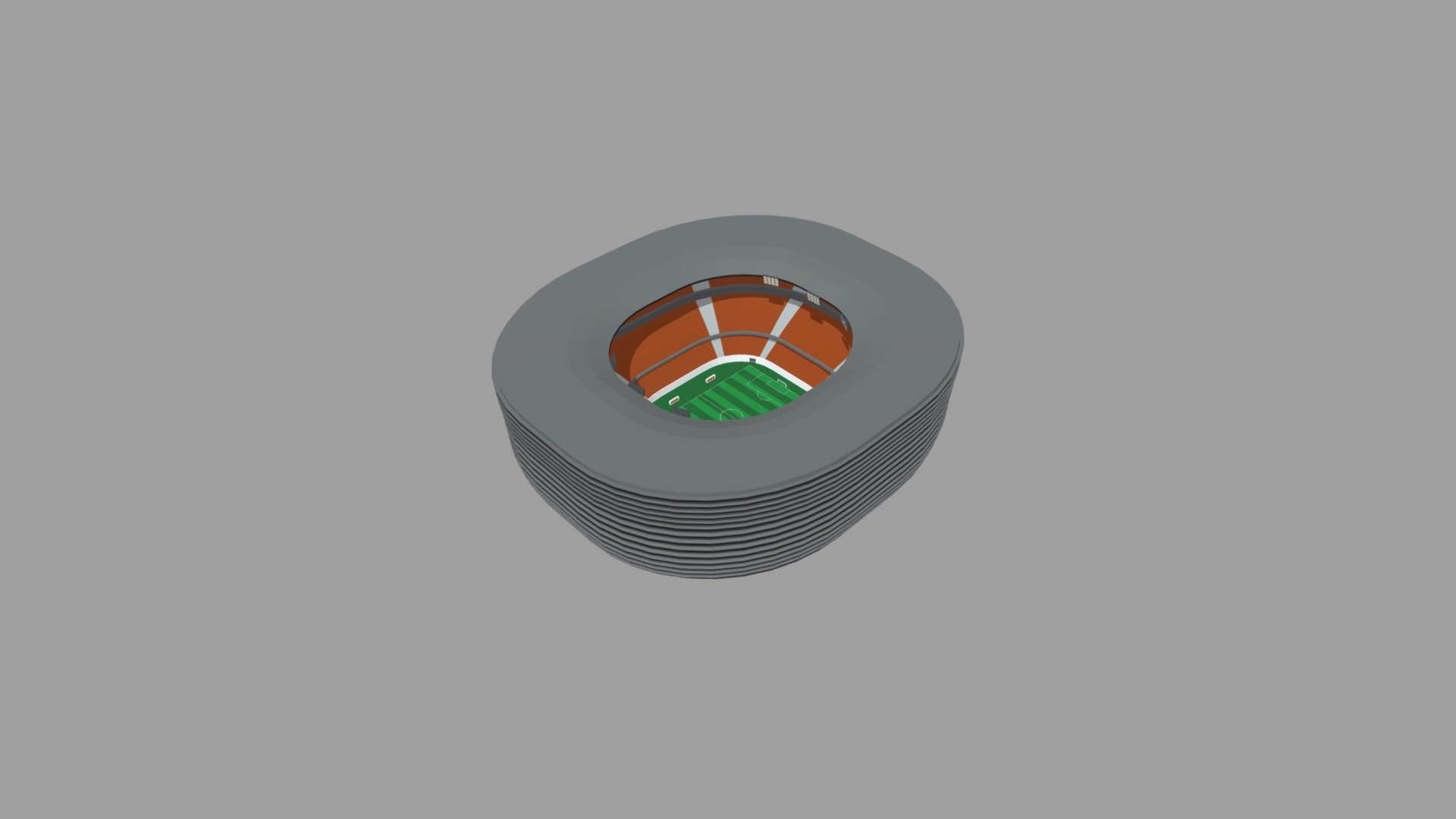 Low poly Football Stadium - 3D model by Awbmegames [95375ad] - Sketchfab