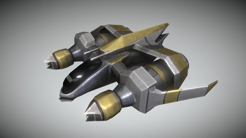 Low Poly Star Fighter - Download Free 3D model by 3DHaupt (@dennish2010 ...