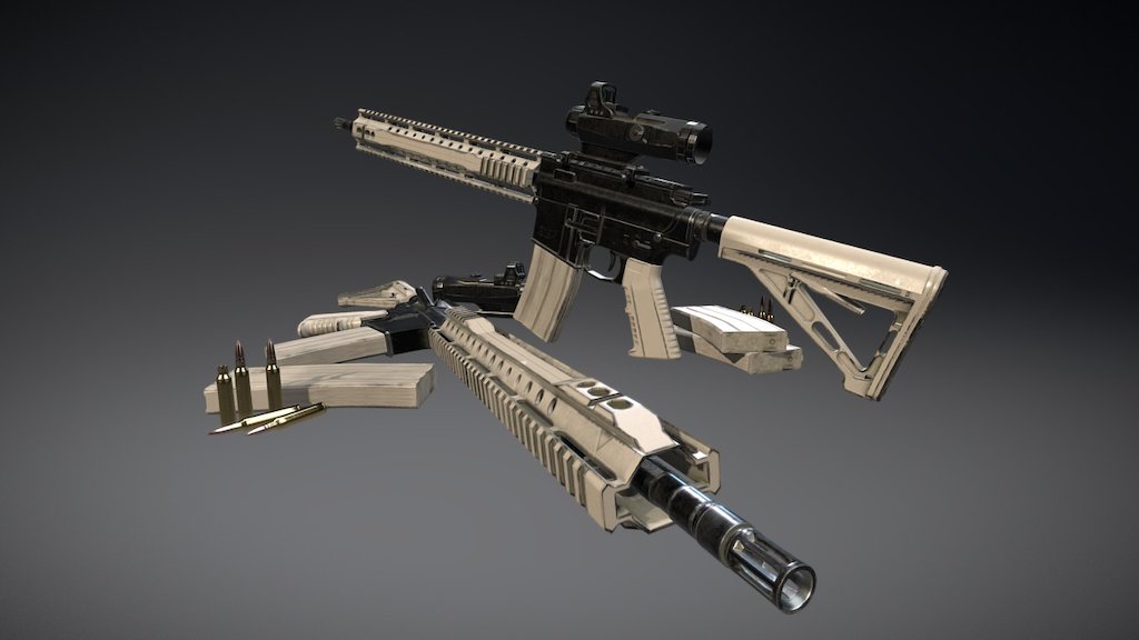 AR-15 - 3D model by theaffable [953c595] - Sketchfab