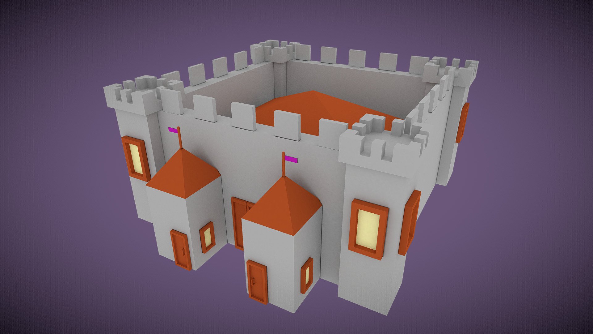 Castle [Game Asset] - Download Free 3D model by Jen S Abbott (@jsabbott ...