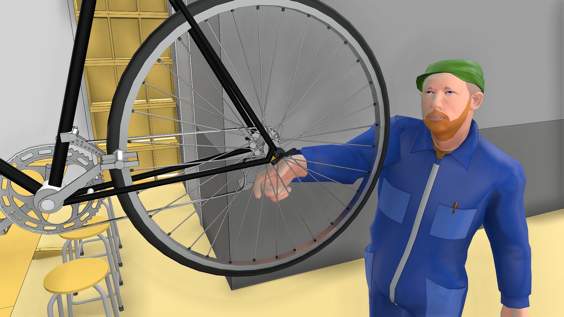 Fiets werkplaats - 3D model by BVH-Techniek (@bvhtechniek) [9541b3f ...